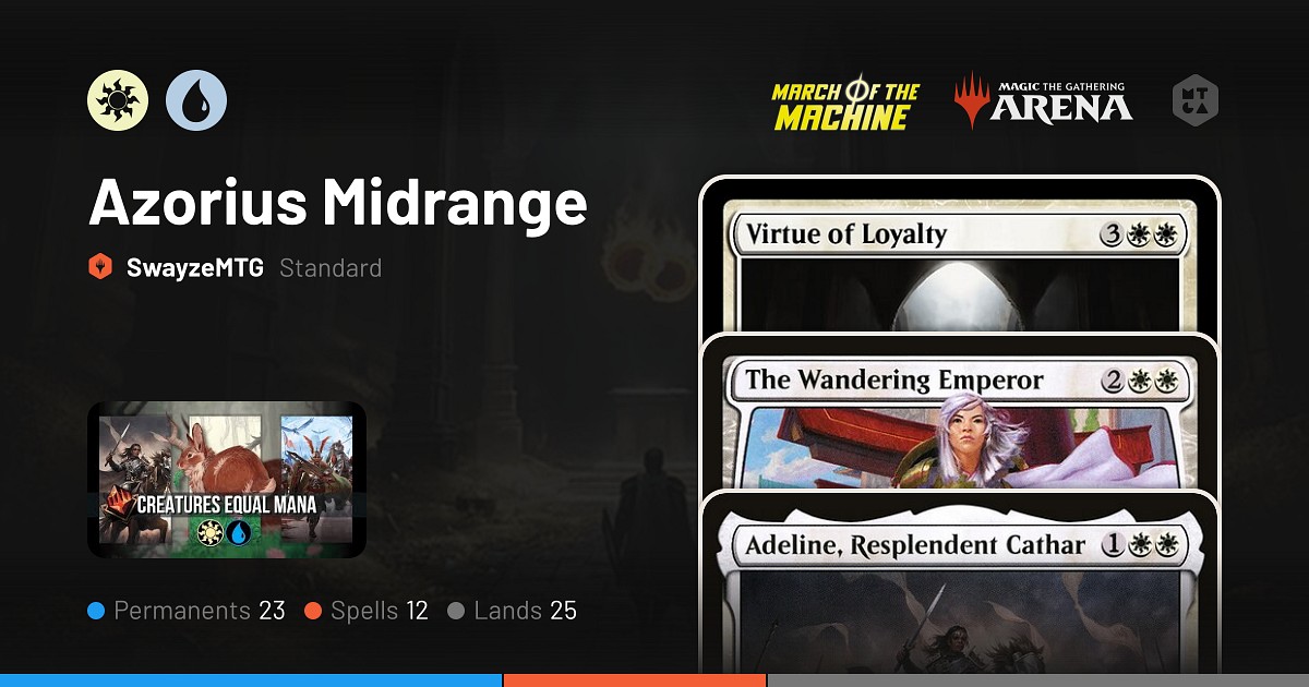 Standard Azorius Midrange Deck by SwayzeMTG • MTG Arena Decks