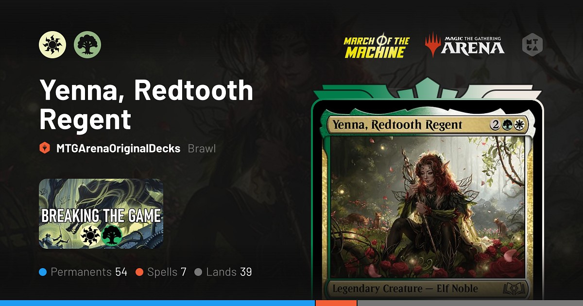 Brawl Yenna, Redtooth Regent Deck by MTGArenaOriginalDecks • MTG Arena ...