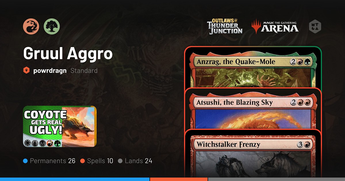Standard Gruul Aggro Deck by powrdragn • MTG Arena Decks