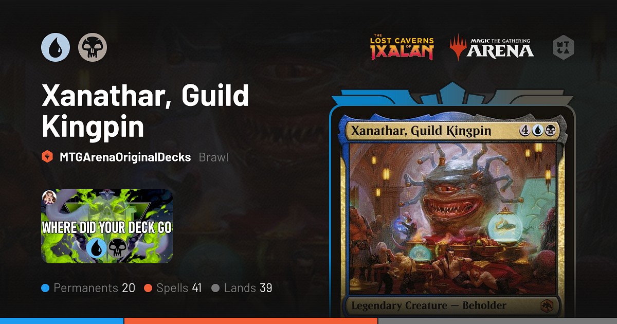 Brawl Xanathar, Guild Kingpin Deck by MTGArenaOriginalDecks • MTG Arena ...