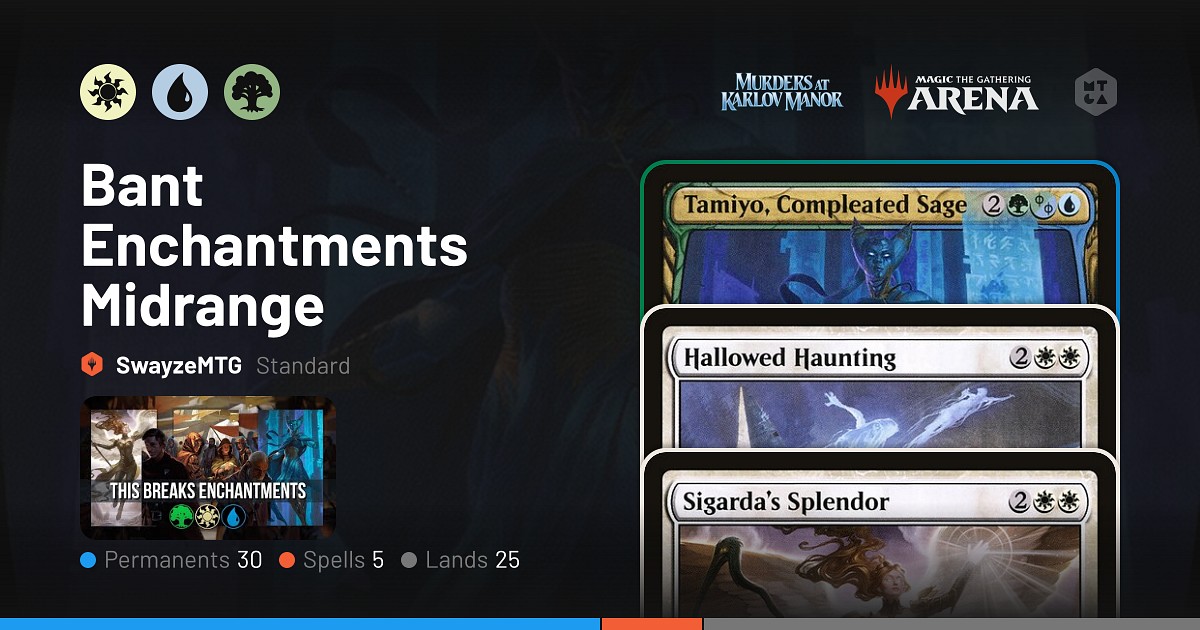 Standard Bant Enchantments Midrange Deck by SwayzeMTG • MTG Arena Decks