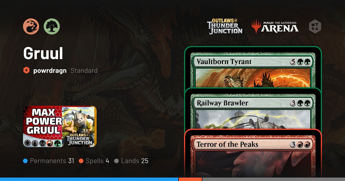 Standard Gruul Deck by powrdragn • MTG Arena Decks