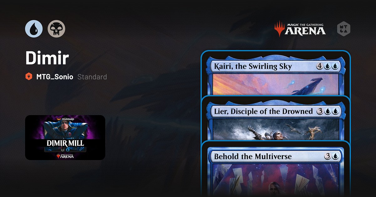 Standard Dimir Deck by MTG_Sonio • MTG Arena Decks