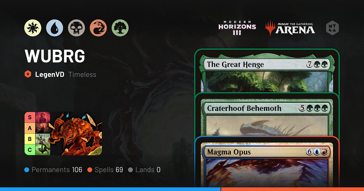 Timeless WUBRG Deck by LegenVD • MTG Arena Decks