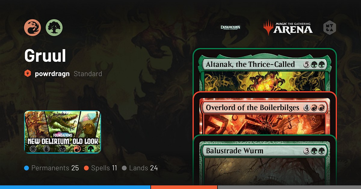 Standard Gruul Deck by powrdragn • MTG Arena Decks