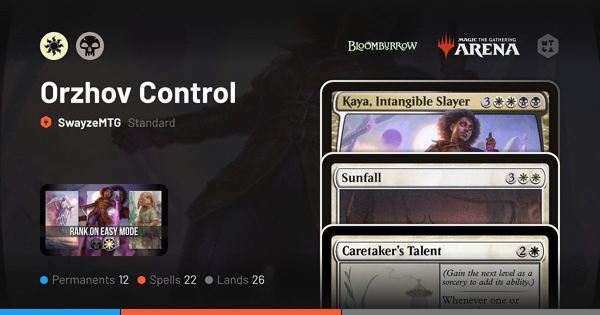 Standard Orzhov Control Deck by SwayzeMTG • MTG Arena Decks