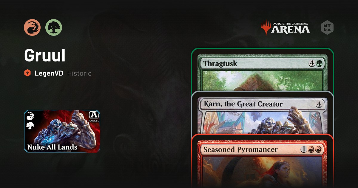 Historic Gruul Deck by LegenVD • MTG Arena Decks
