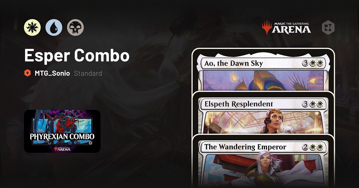 Standard Esper Combo Deck by MTG_Sonio • MTG Arena Decks