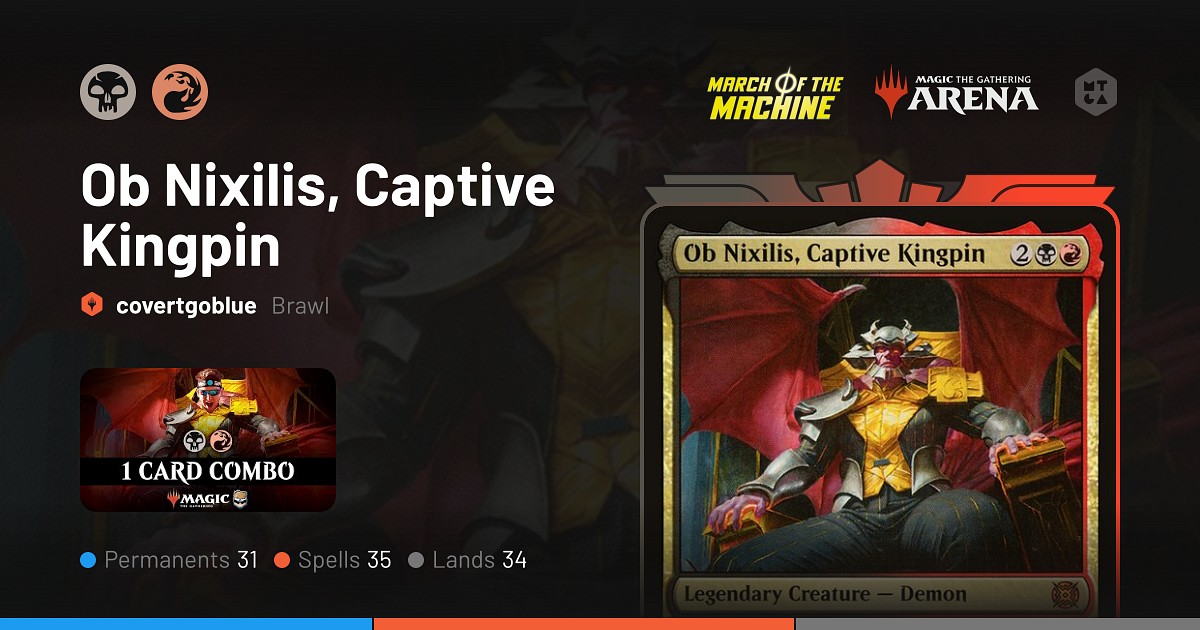 Brawl Ob Nixilis, Captive Kingpin Deck by covertgoblue • MTG Arena Decks