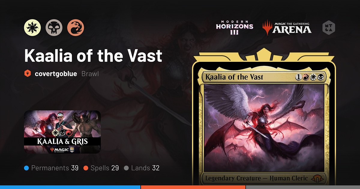 Brawl Kaalia of the Vast Deck by covertgoblue • MTG Arena Decks