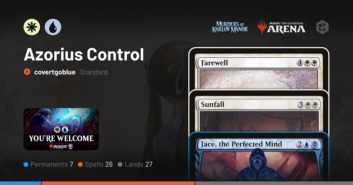 Standard Azorius Control Deck by covertgoblue • MTG Arena Decks