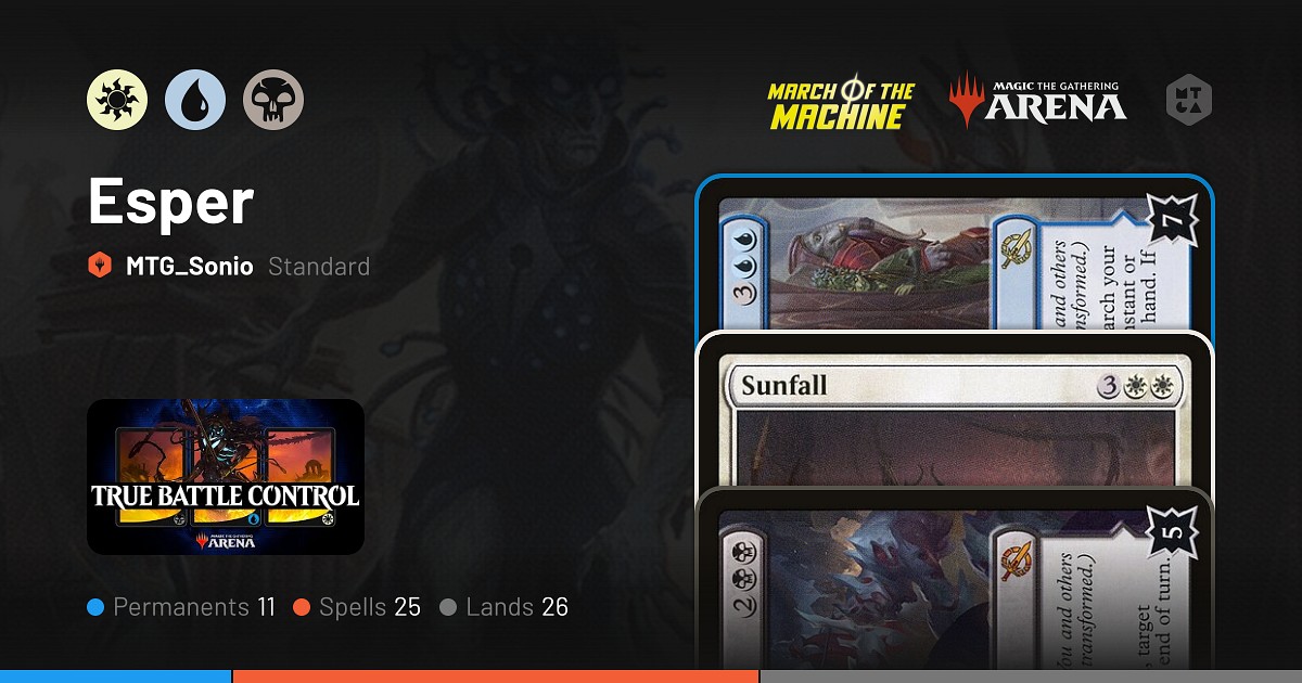 Standard Esper Deck by MTG_Sonio • MTG Arena Decks