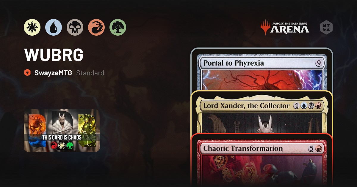 Standard WUBRG Deck by SwayzeMTG • MTG Arena Decks
