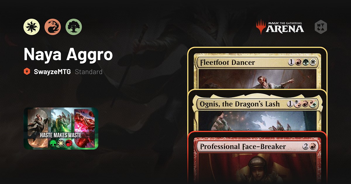 Standard Naya Aggro Deck by SwayzeMTG • MTG Arena Decks