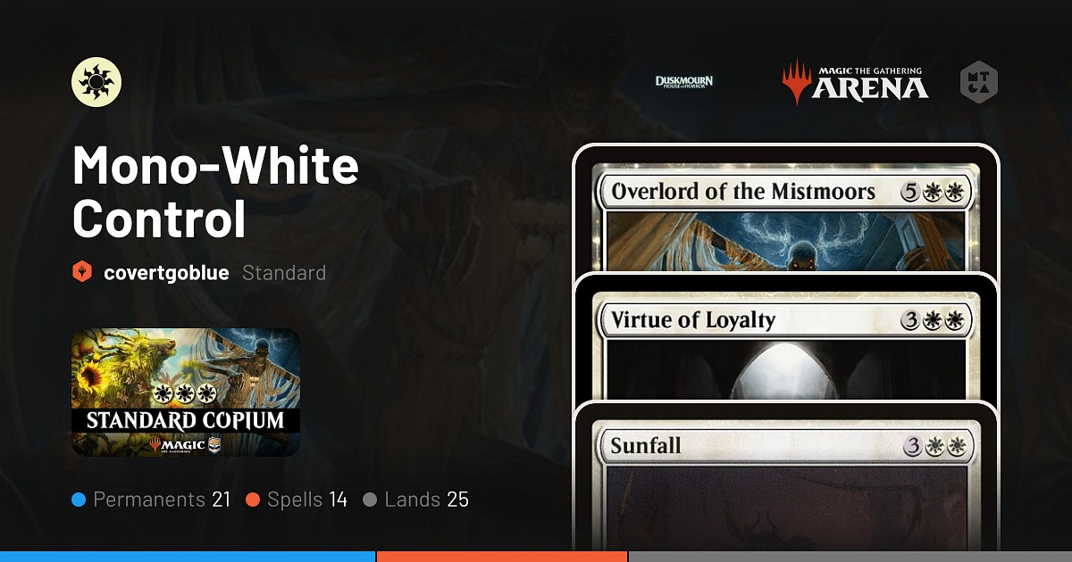 Standard Mono-White Control Deck by covertgoblue • MTG Arena Decks