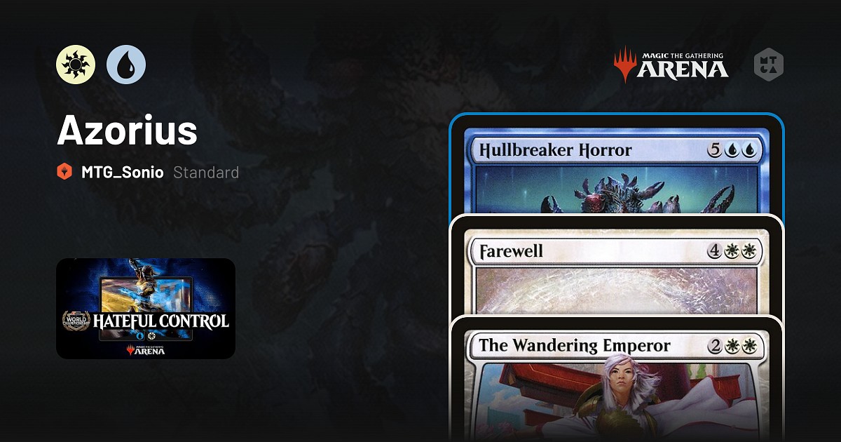 Standard Azorius Deck by MTG_Sonio • MTG Arena Decks