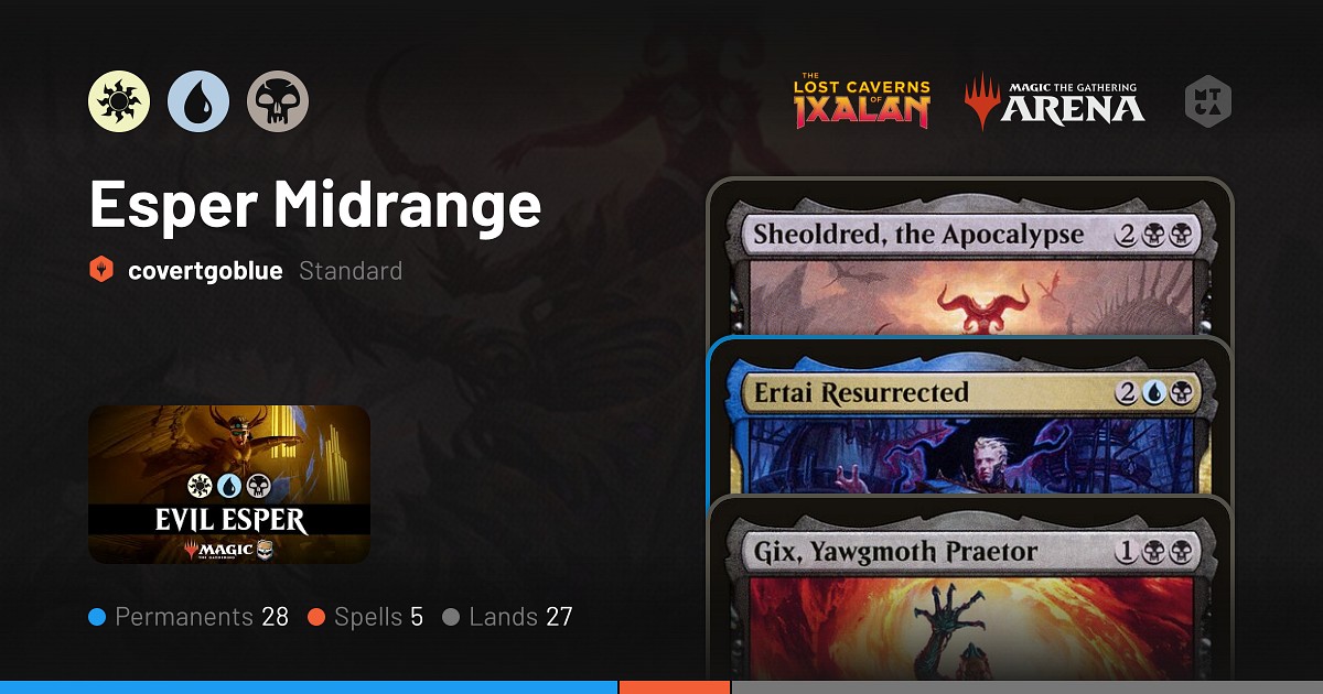 Standard Esper Midrange Deck by covertgoblue • MTG Arena Decks