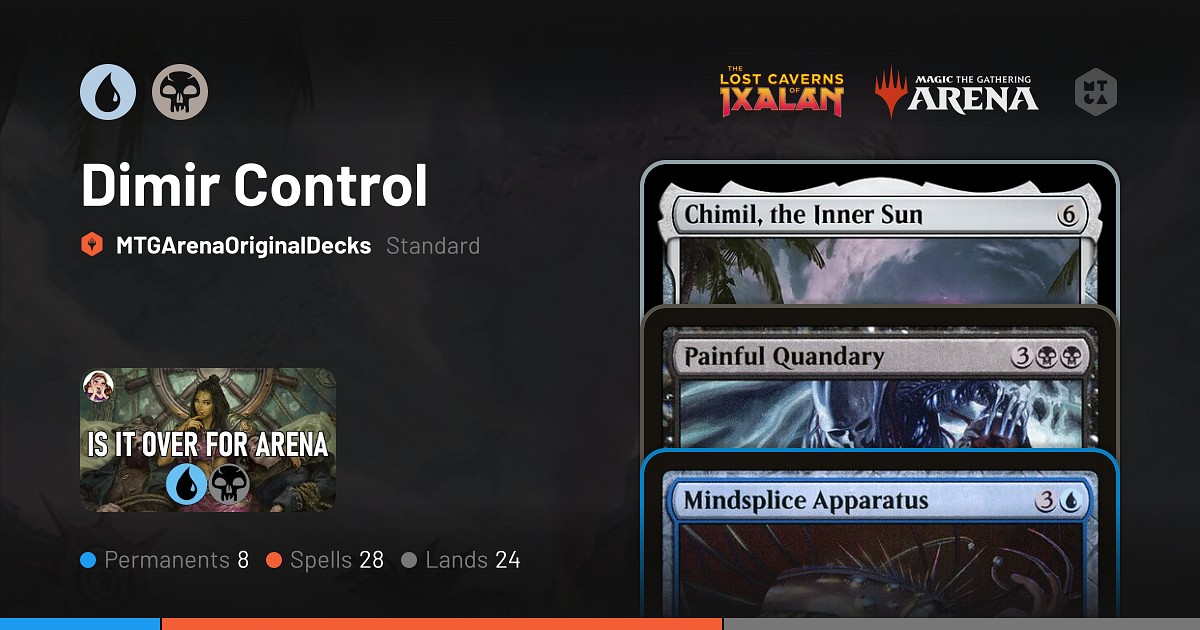 Standard Dimir Control Deck by MTGArenaOriginalDecks • MTG Arena Decks