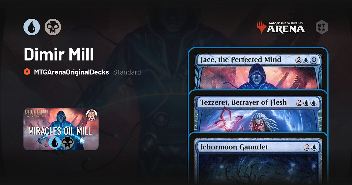 Standard Dimir Mill Deck by MTGArenaOriginalDecks • MTG Arena Decks