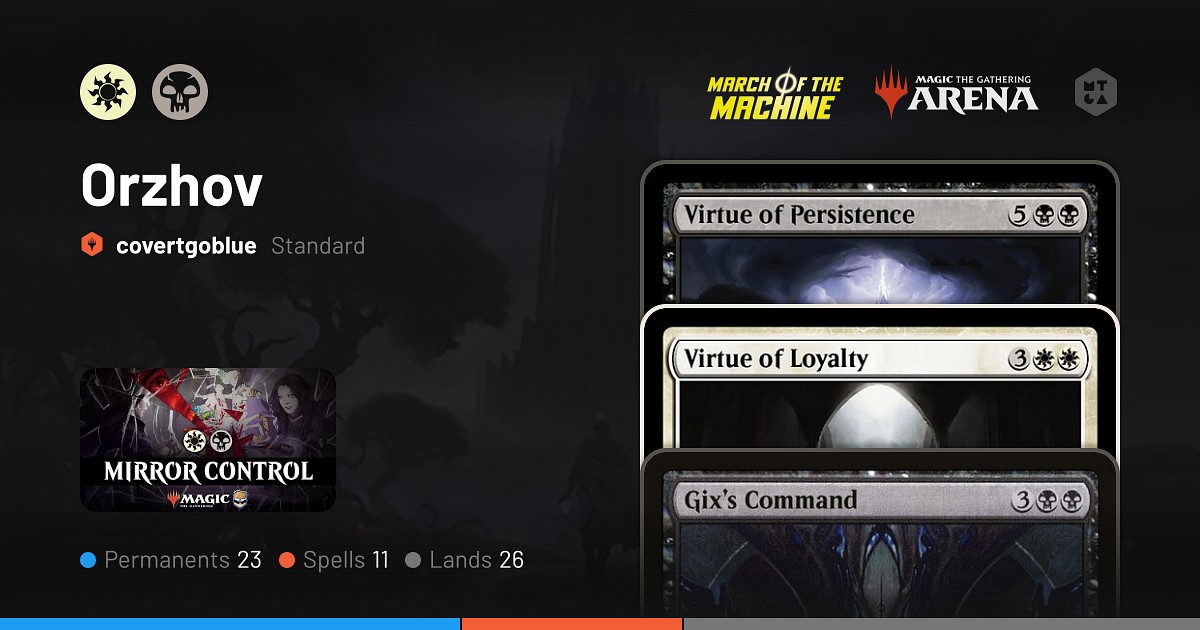 Standard Orzhov Deck by covertgoblue • MTG Arena Decks