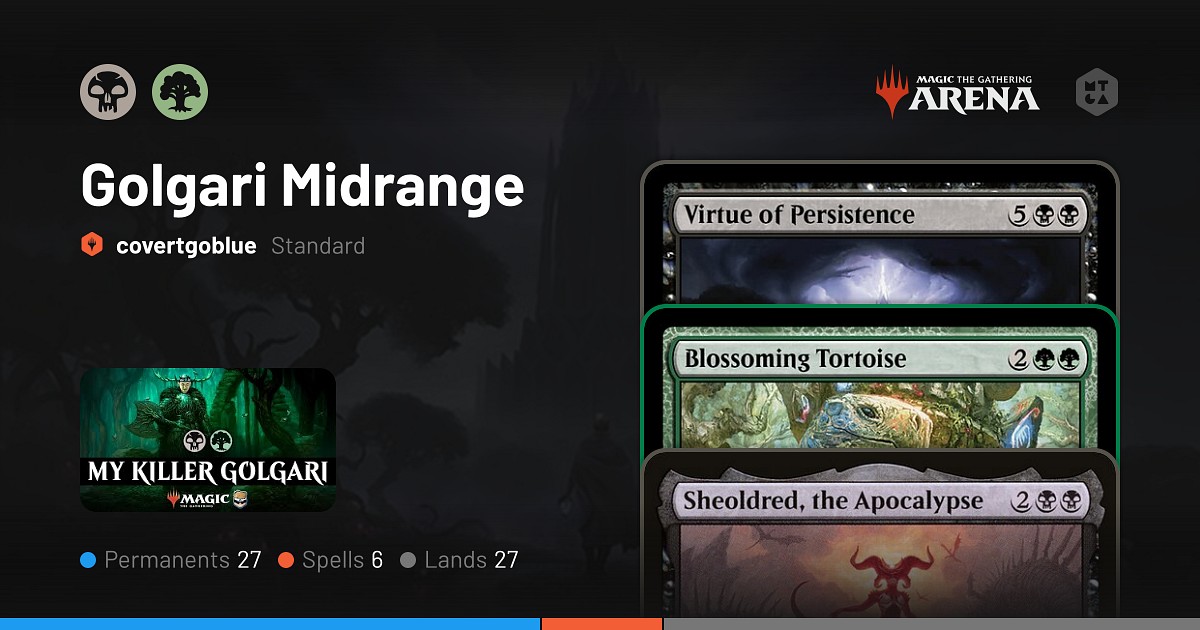 Standard Golgari Midrange Deck by covertgoblue • MTG Arena Decks
