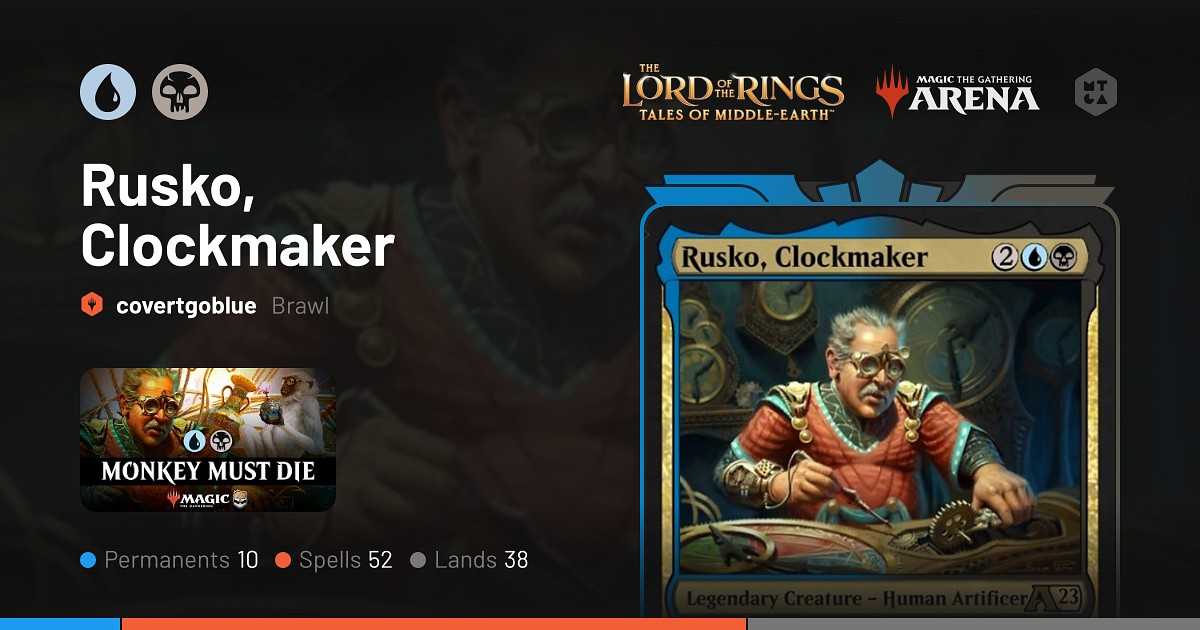 Brawl Rusko, Clockmaker Deck by covertgoblue • MTG Arena Decks