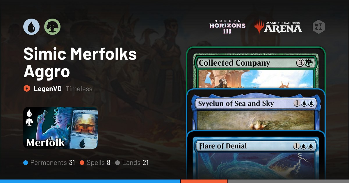Timeless Simic Merfolks Aggro Deck by LegenVD • MTG Arena Decks