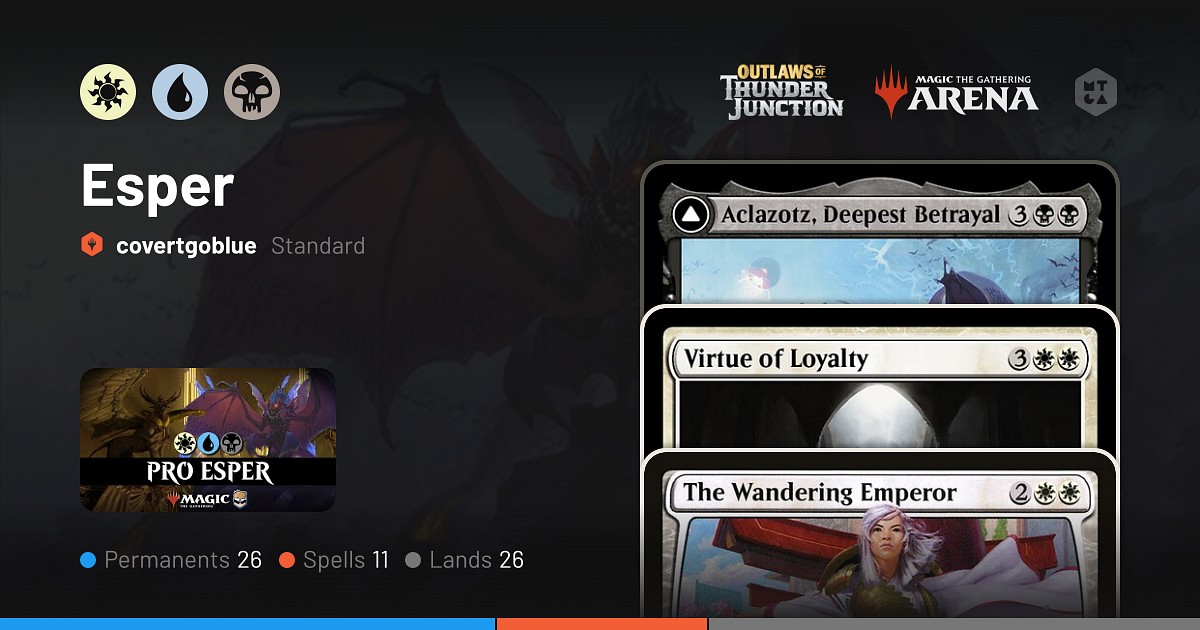 Standard Esper Deck by covertgoblue • MTG Arena Decks