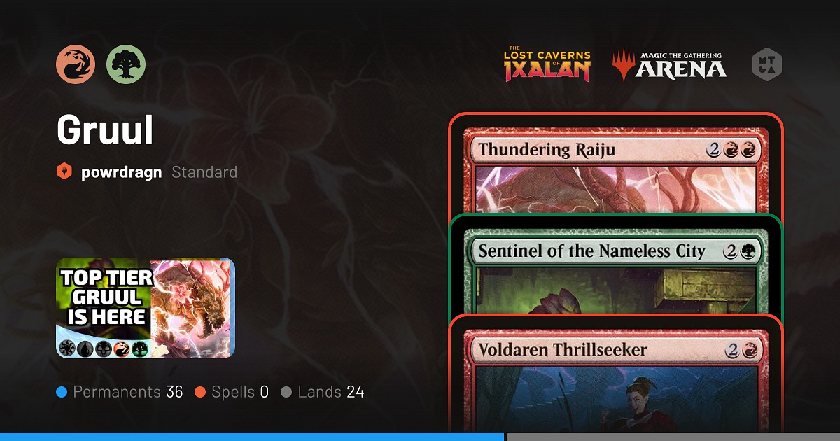 Standard Gruul Deck by powrdragn • MTG Arena Decks