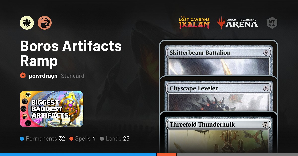 Standard Boros Artifacts Ramp Deck by powrdragn • MTG Arena Decks