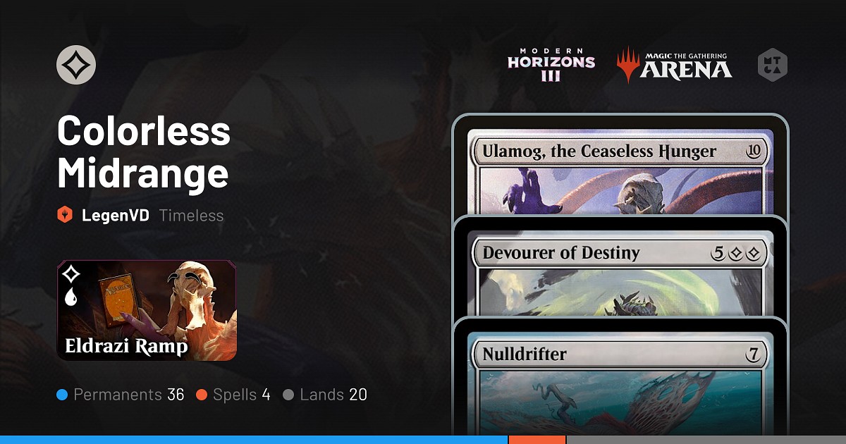 Timeless Colorless Midrange Deck by LegenVD • MTG Arena Decks