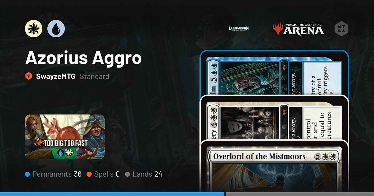 Standard Azorius Aggro Deck by SwayzeMTG • MTG Arena Decks