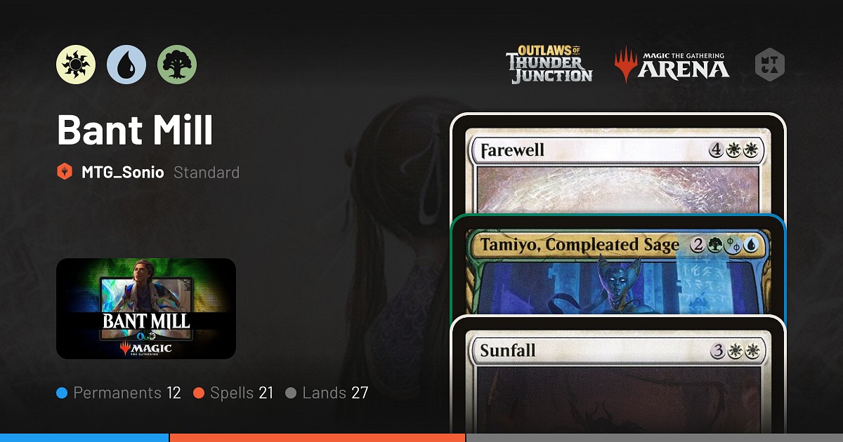 Standard Bant Mill Deck by MTG_Sonio • MTG Arena Decks