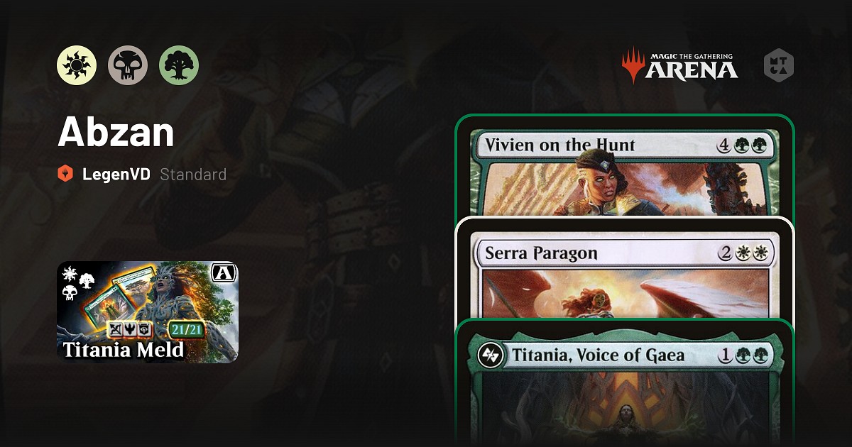 Standard Abzan Deck by LegenVD • MTG Arena Decks