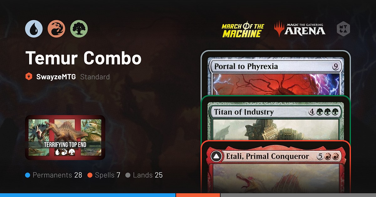 Standard Temur Combo Deck by SwayzeMTG • MTG Arena Decks