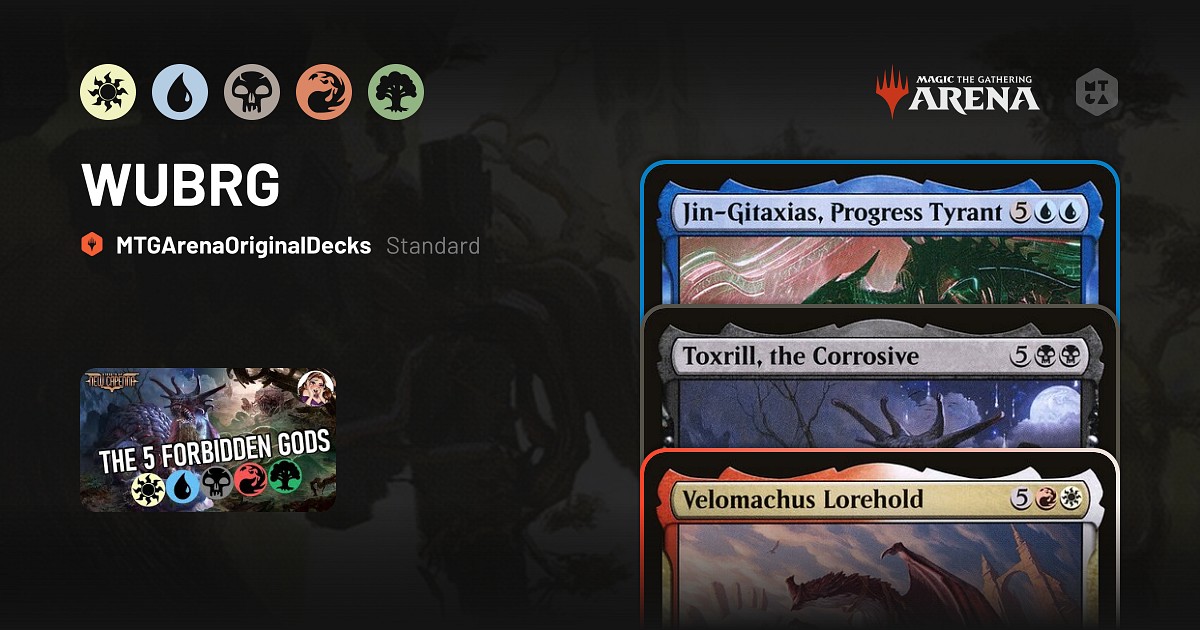 Standard WUBRG Deck by MTGArenaOriginalDecks • MTG Arena Decks