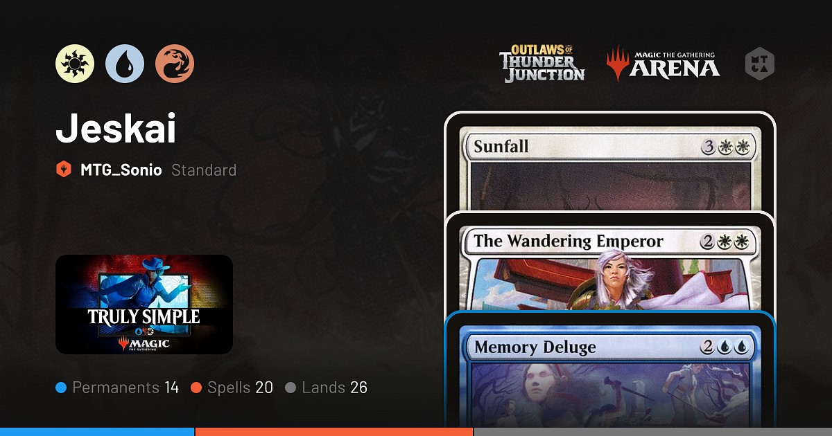 Standard Jeskai Deck by MTG_Sonio • MTG Arena Decks