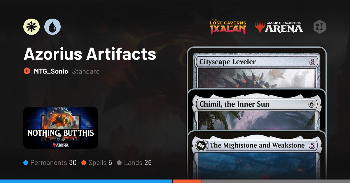 Standard Azorius Artifacts Deck by MTG_Sonio • MTG Arena Decks
