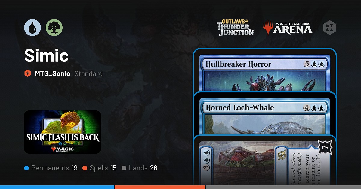 Standard Simic Deck by MTG_Sonio • MTG Arena Decks